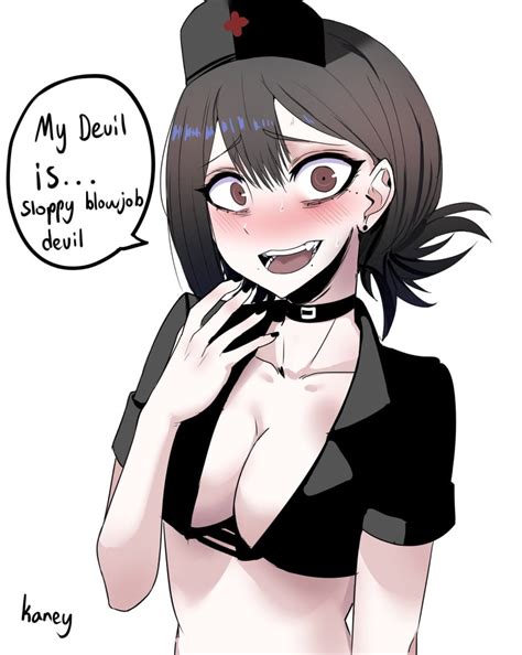 Rule 34 1girls Beauty Mark Black Hair Blush Brown Eyes Chainsaw Man Choker Dialogue English