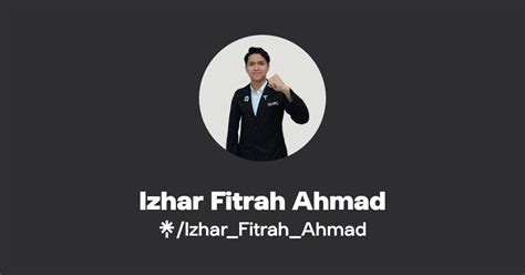 Izhar Fitrah Ahmad Instagram Tiktok Linktree