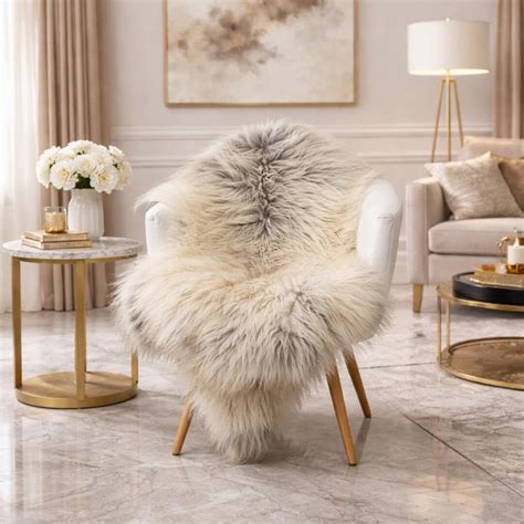 Real Icelandic Sheepskin Rug Scandinavian Home Decor Sofa Sheepskin