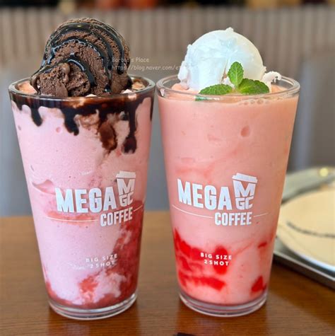 메가커피 메뉴 추천 쇼콜라 딸기라떼 프라페 신메뉴 후기 네이버 블로그