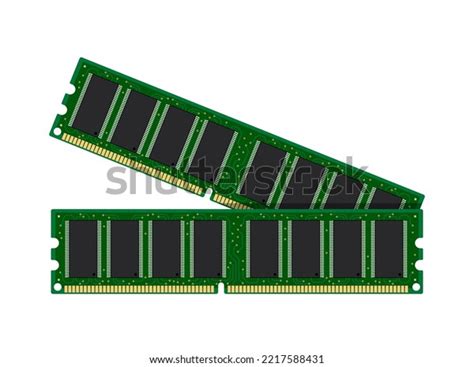 Computer Memory Ram Computer Hardware Components Stock Vector Royalty Free