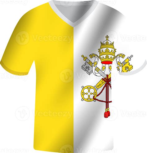 Vatican City Flag Waving Jersey Soccer Team 50477274 Png