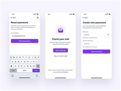 Password Reset Flow By Sahil Vhora On Dribbble