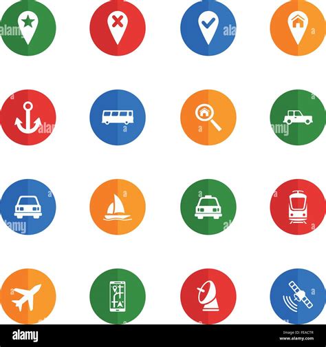 Navigation Simply Icons Stock Vector Image And Art Alamy