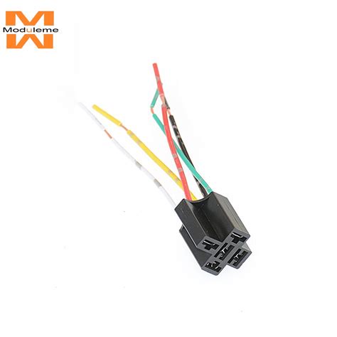 12v Dc 5 Pin Spdt Interlocking Relay Socket Harness Base With Wires 12 Volt Auto Relay With