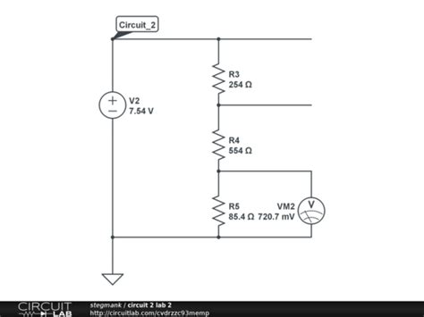 Circuit 2 Lab 2 CircuitLab