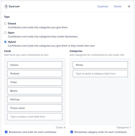Create A Card Sorting Test With UserTesting Knowledge Base Home