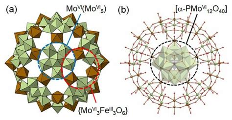 A Polyhedral And B Ball And Stick Representation Of The Molecular Download Scientific