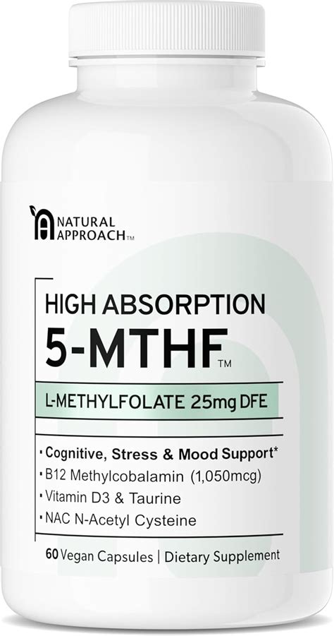 L Methylfolate 15mg Bioactive B9 Folate Plus Methyl B12