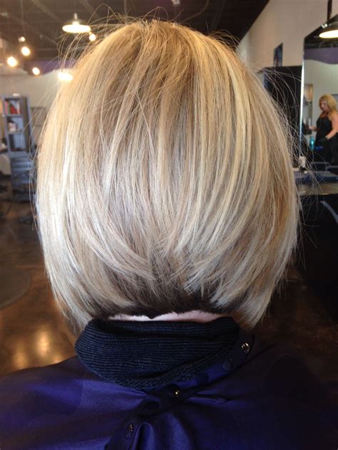 Inverted Stacked Bob For Fine Hair