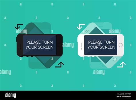Smartphone Screen Turning Simple Visual Instruction For Using Your