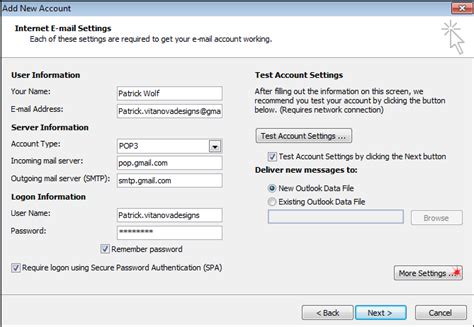 Apps And Utilities Setting Up Email In Outlook CloudSpace Users Manually Configure Email