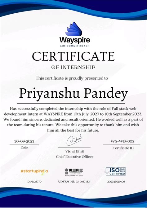 Priyanshu Pandey On Linkedin Fullstackdeveloper Webdevelopment Certificationachievement