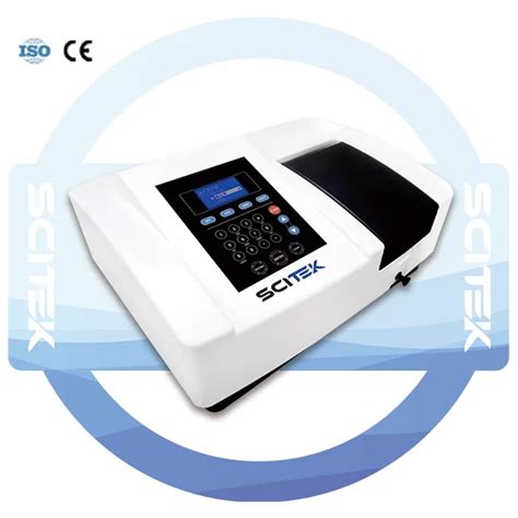 Scitek Uv Vis Spectrophotometer Automatic Wavelength Power Outage Protection Spectrophotometer