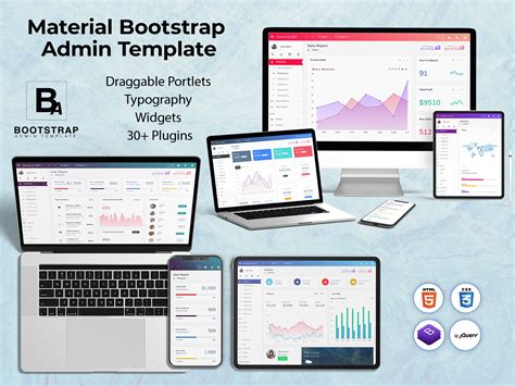 material best admin dashboard ui kit for your website