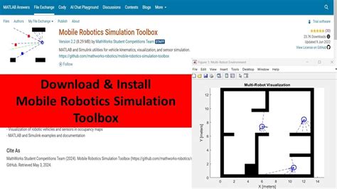 How To Install Mobile Robotics Simulation Toolbox In Matlab For Free Youtube