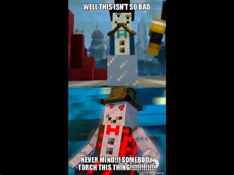 A Snowman Seriously Romeo A Snowman Minecraft Memes Cool