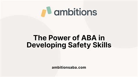 Aba Strategies For Teaching Safety Skills
