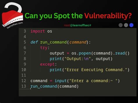 Scanners Challenge Identify Python Vulnerability Learnoffsec Posted On The Topic Linkedin