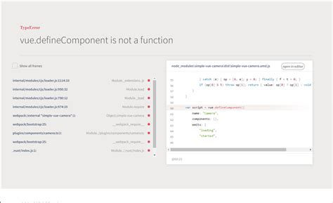 error vue definecomponent is not a function · issue 13