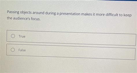 solved passing objects around during a presentation makes it