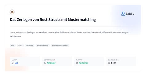 Das Zerlegen Von Structs In Rust Rust Programmier Tutorials Labex