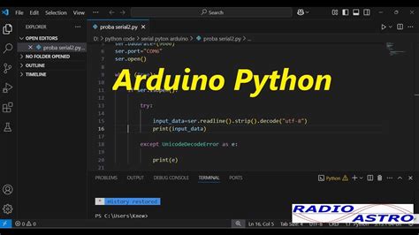 Arduino Python Serial Port Youtube