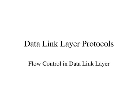 ppt data link layer protocols powerpoint presentation free download