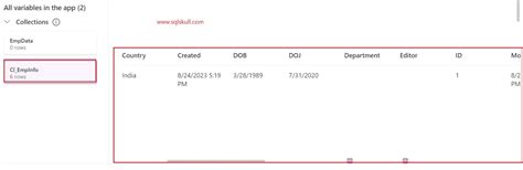 Showcolumns Function In Power Apps Sql Bi Tutorials