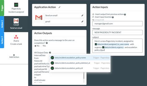 Using Action Outputs Yellowant Help Center