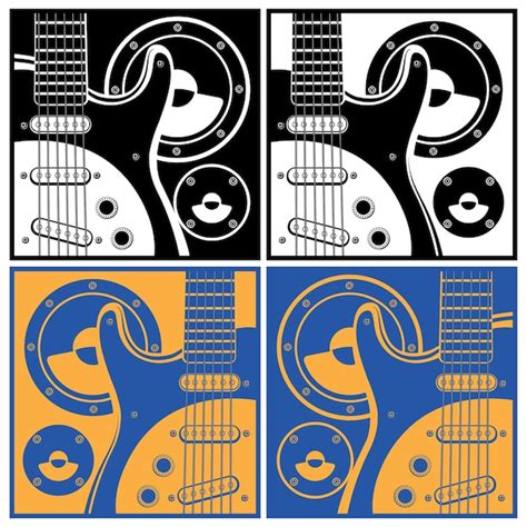 Premium Vector Electronic Guitar And Speaker Systems