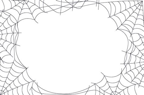 Premium Vector Spider Web Cobweb Spiderweb Banner Poster Frame
