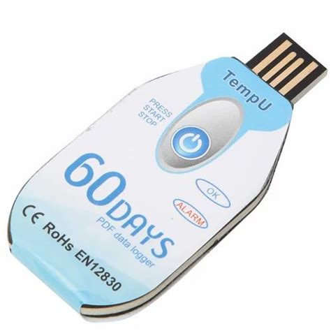 Pc USB Temperature Data Logger Single Use Temperature Recorder With PDF Report Days