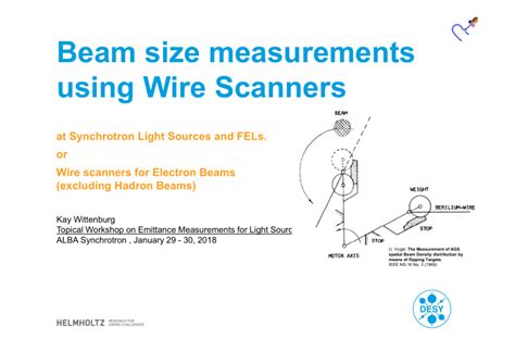 [ppt] beam size measurements using wire scanners at synchrotron light