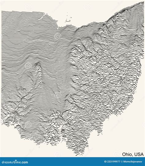 Topographical Map Of Ohio