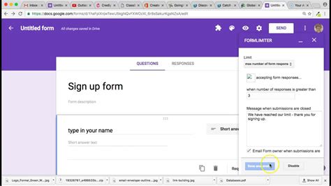 Disable Google Form How To Enable Or Disable Google Online Form Link By Manually Youtube