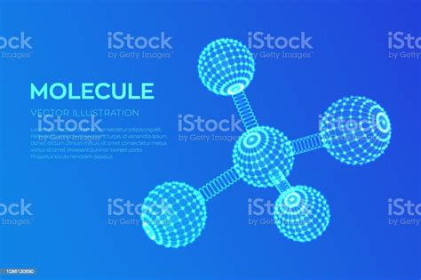 분자 구조입니다 Dna 원자 신경 분자 그리고 화학 수식입니다 3d 과학 분자 의학 과학 기술 화학 생물학에 대 한 배경 벡터