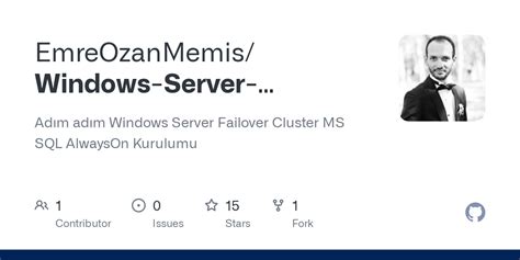 GitHub EmreOzanMemis Windows Server Failover Cluster MS SQL AlwaysOn