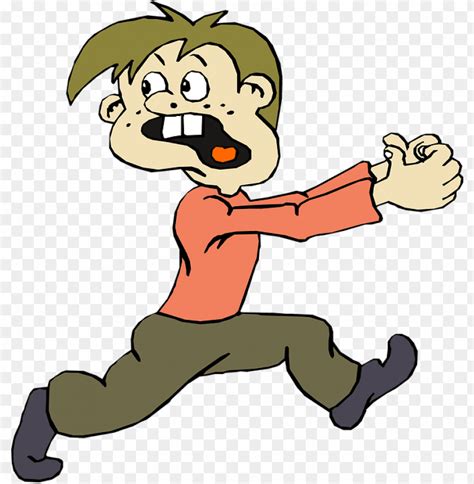 Eople Running Scared Png Cartoon Man Running Scared PNG Transparent With Clear Background ID