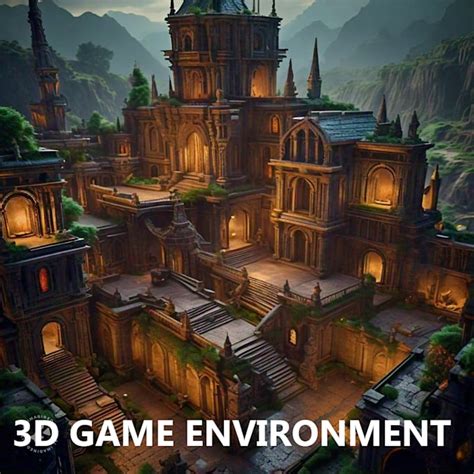 create 3d landscape game map 3d game environment design for ue unity