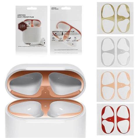 Jual Airpods Dust Proof Film Warna Hitamsilvergoldrose Goldmerah