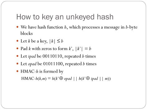 PPT Hash Functions HMACs And Digital Signatures PowerPoint Presentation ID