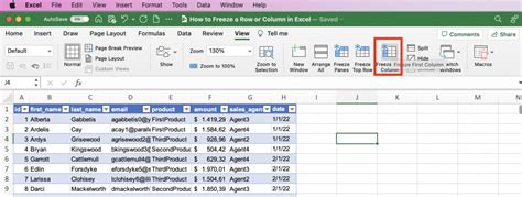 How To Freeze A Row Or Column In Excel Layer Blog