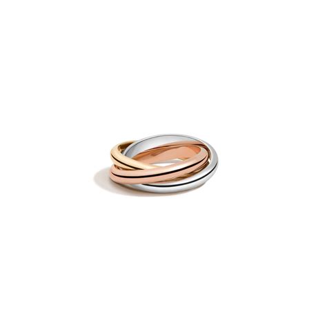 Tri Color Interlocking Ring