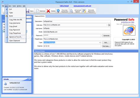 Password Safe Download Softpedia