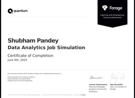 shubham pandey on linkedin i just completed quantium s data analytics