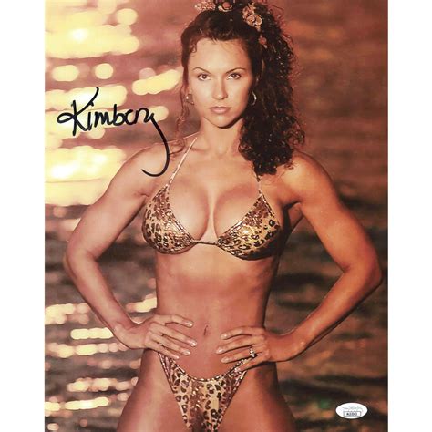 Kimberly Page Leopard 11 X 14 Poster Jsa Autographed —