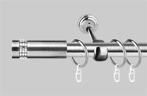 Карниз для штор однорядний металевий 19 мм хантос сталевий — ціна 1107 грн у каталозі Карнизи