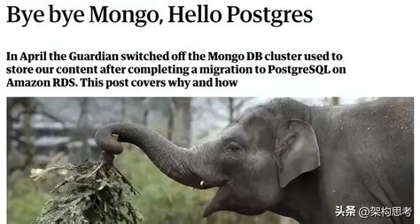 「資料庫」全方位對比 postgres 和 mongodb 2023 版 資訊咖