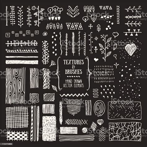 꽃 장식 추상적인 배경 일러스트 클립 아트 컬렉션 손으로 그려 전단지 포스터 배너 초대 디자인 서식 파일에 대 한 요소 배경에 고립 갈란드 장식품에 대한 스톡 벡터 아트 및